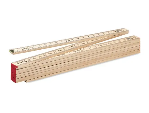 Metro carpintero plegable madera personalizado | Desde 2,82€