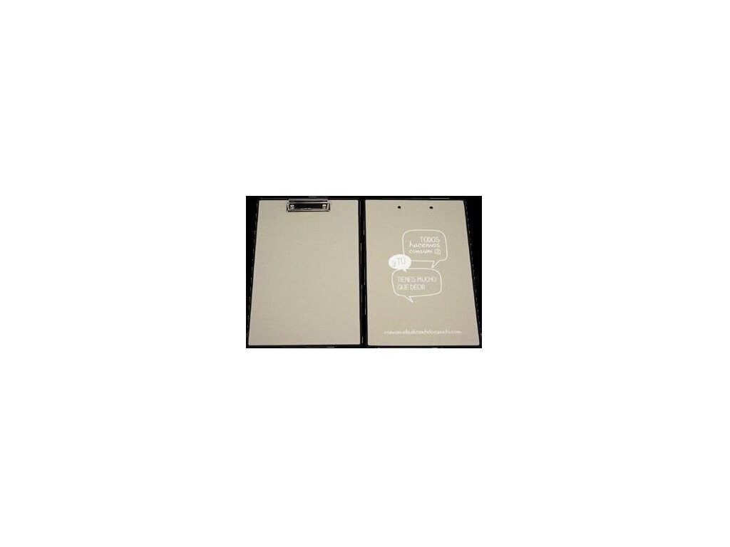 Tablilla Safsaf A4 madera contrachapada pinza cromada