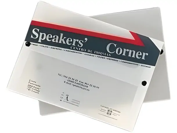 Portadocumentos viaje PVC cremallera resistente 24x13cm