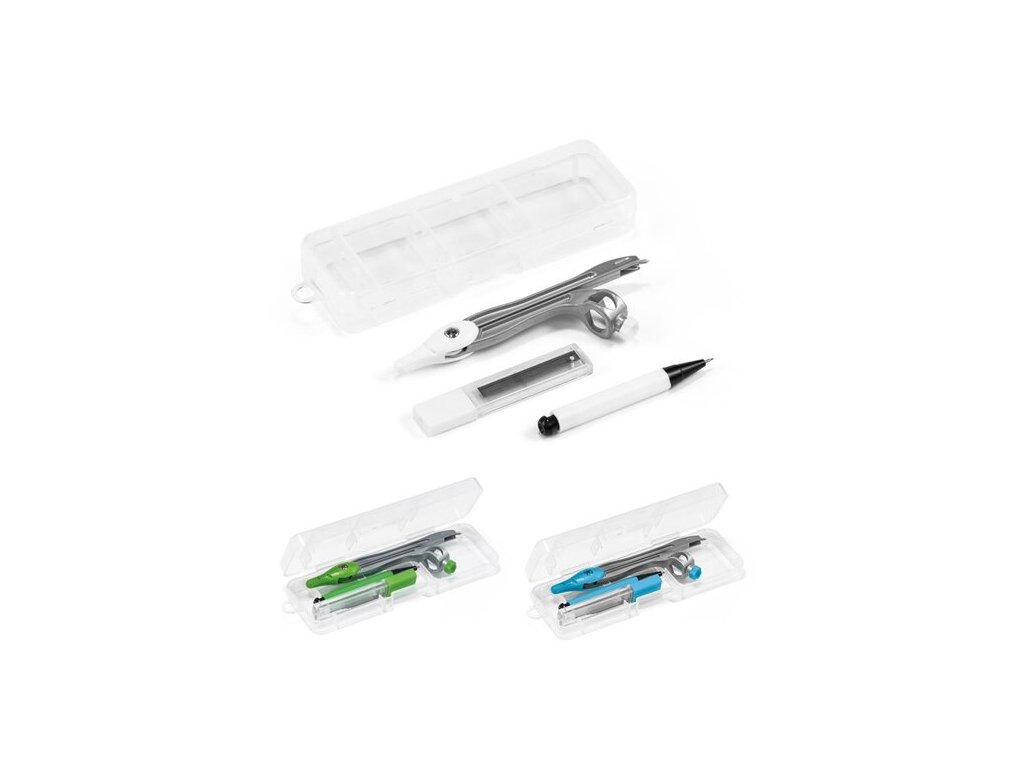 Sets escolares para geometría pp con 3 accesorios | Desde 0,53€