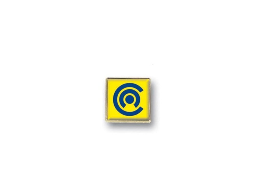 Pin cuadrado 15x15mm personalizado barato metal brillante
