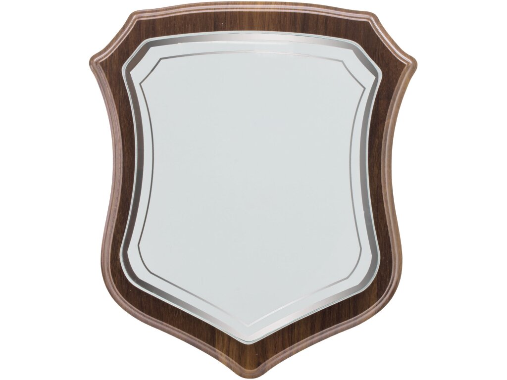 Metopa cristal sublimable madera torneada escudo colores