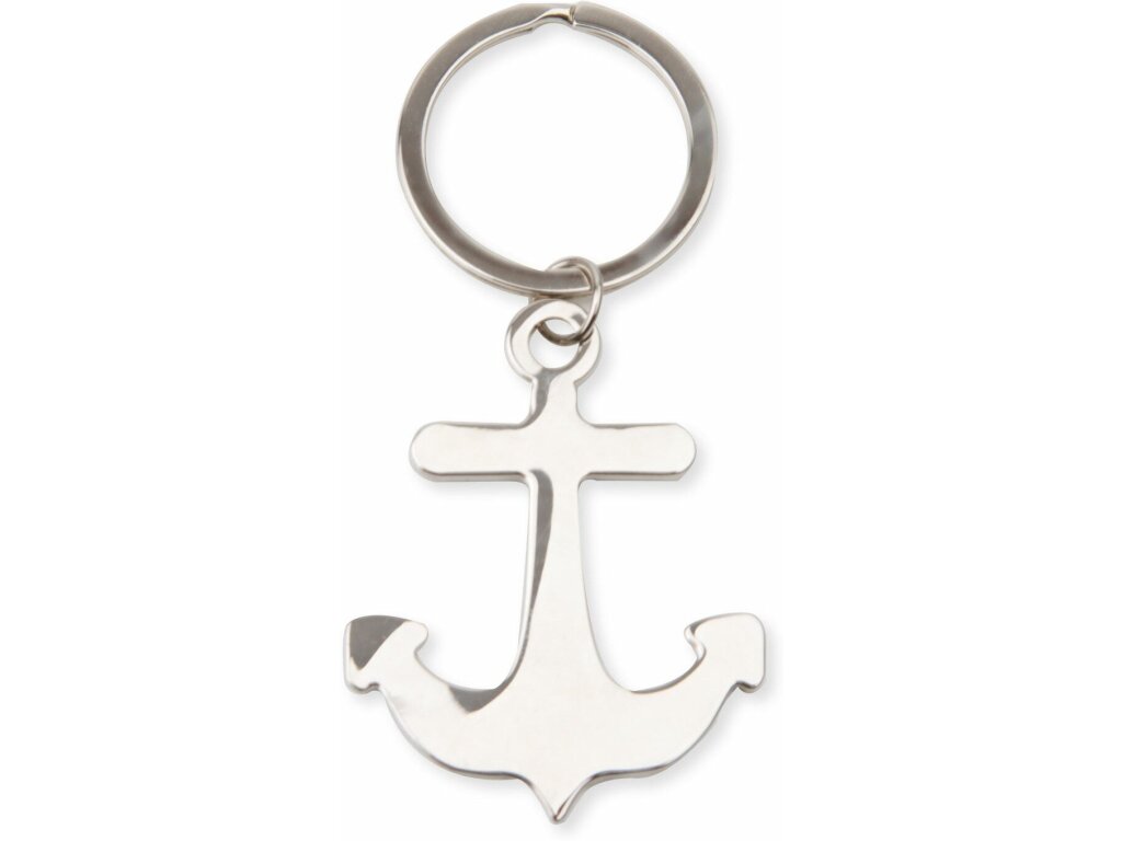 Llavero metálico Ancla náutico grabado láser personalizable