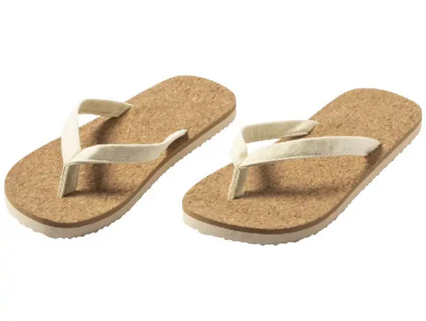 Chanclas Yassir serigrafiadas corcho natural tiras EVA