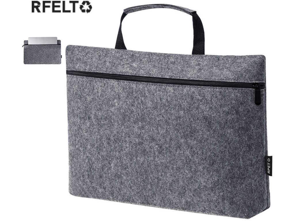 Portadocumentos Rickey fieltro RPET reciclado 15 pulgadas