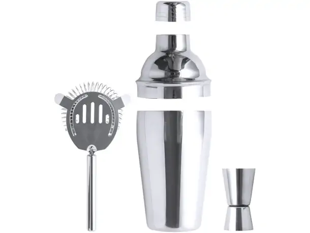 Set Cóctel Wendol Acero Cromado 550ml Colador Medidor