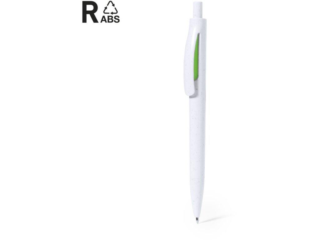 Bolígrafo Caleb ABS reciclado pulsador tinta azul