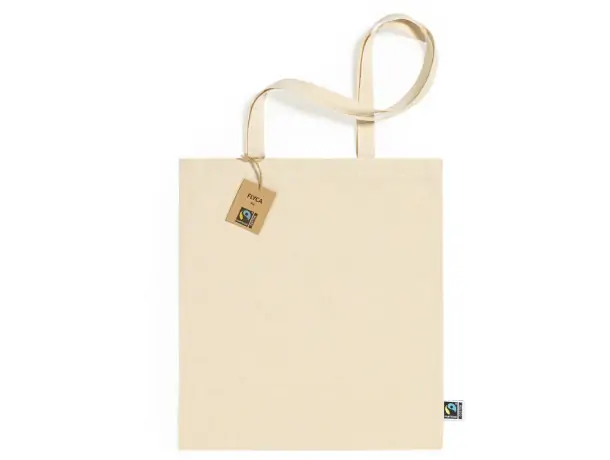 Bolsa Flyca algodón Fairtrade natural con asas largas 70cm