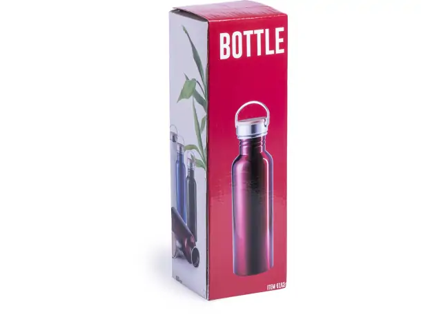 Bidón Tulman 800 ml acero inoxidable asa plegable bambú