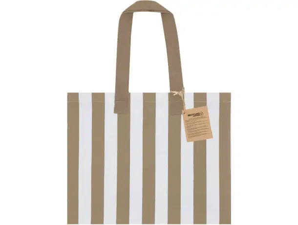 Bolsa Marylis algodón reciclado RPET con diseño rayas