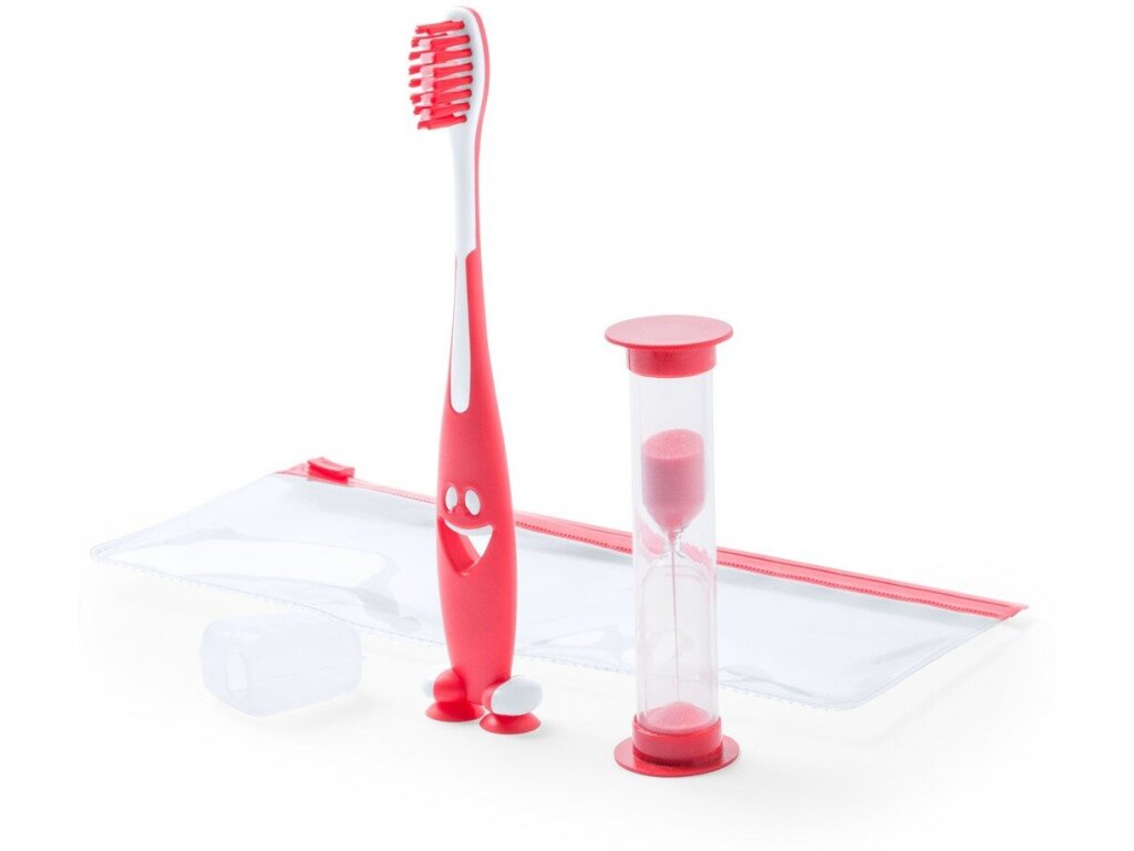 Set dental Fident con reloj arena para niños - Temporizador