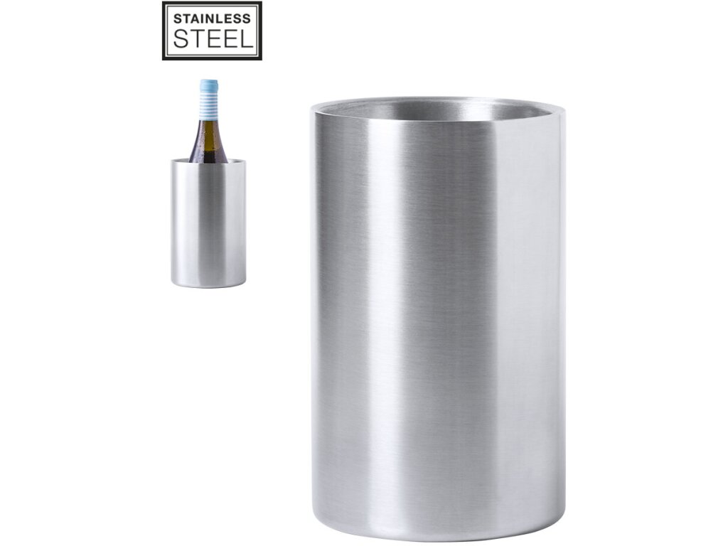 Enfriador Nohan acero mate personalizado conserva vino