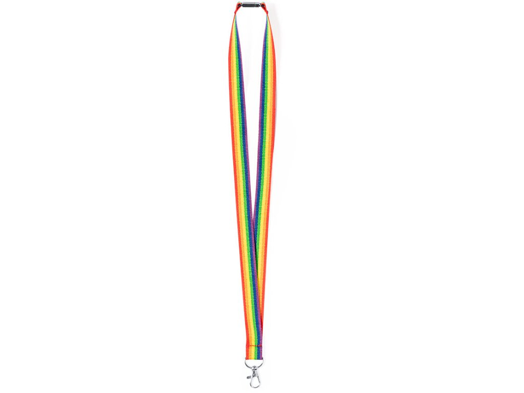 Lanyard Mapik publicitario rainbow poliéster mosquetón
