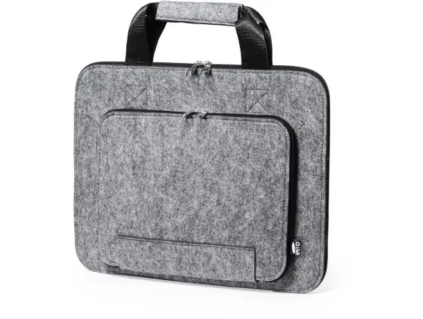 Portadocumentos Tanil fieltro RPET con asas reforzadas