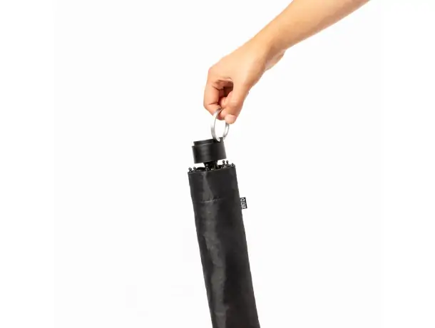Paraguas plegable personalizado Claris con mango ergonómico