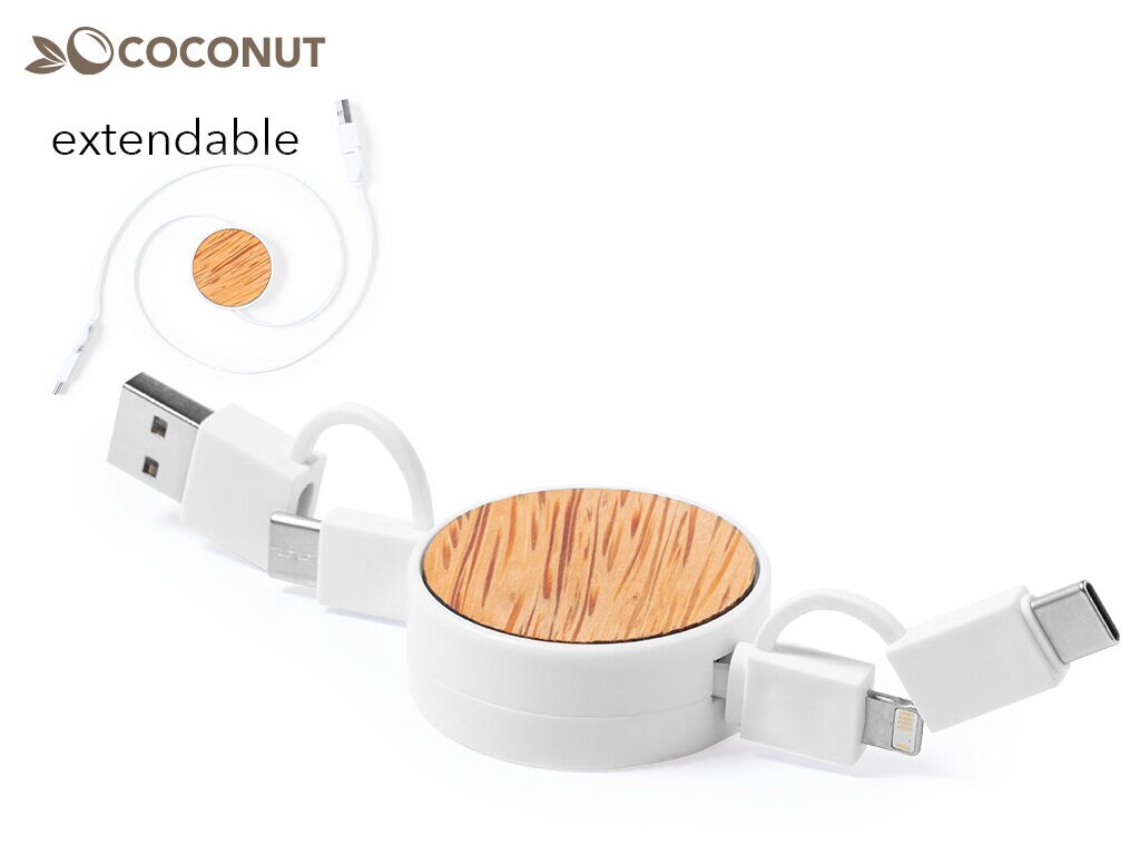 Cable cargador coco extensible Rizzo | Desde 1,44€