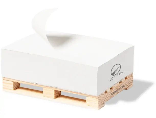 Portanotas palet madera Hibon con 300 hojas papel eco