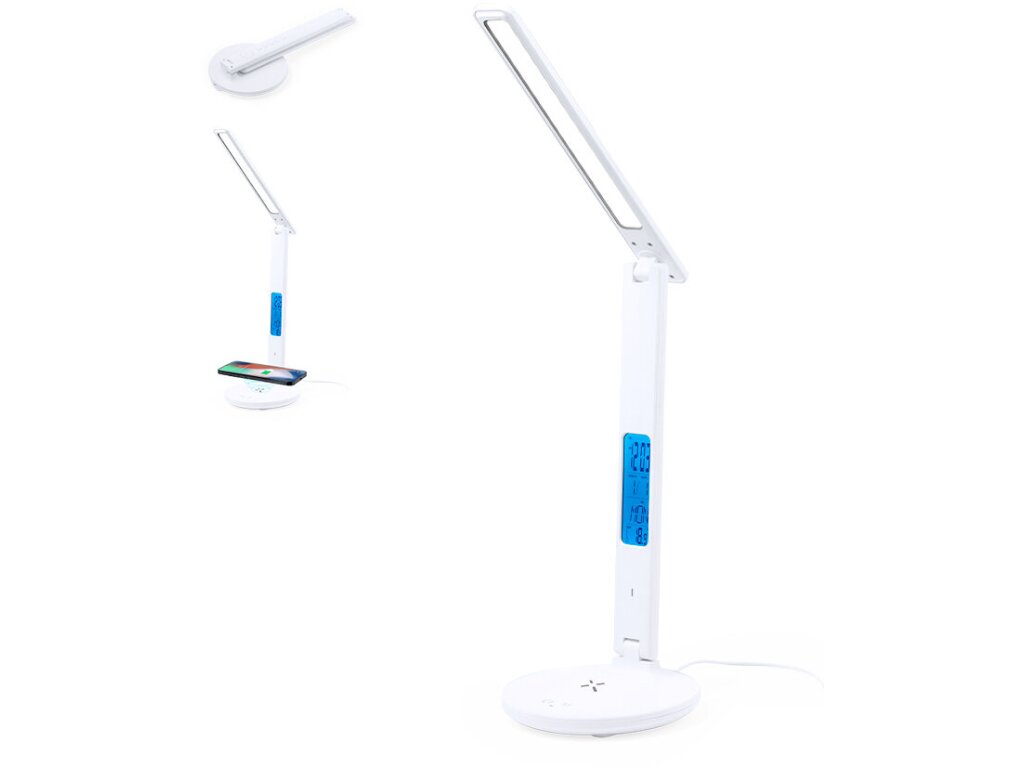 Lámpara Evanex plegable cargador inalámbrico pantalla LCD