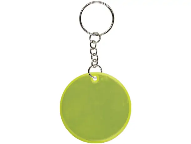 Llavero reflectante Frizy círculo PVC alta visibilidad